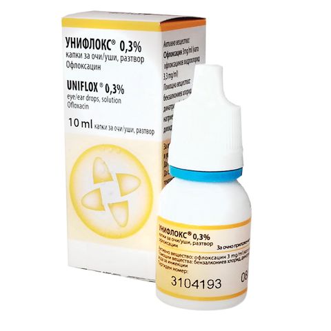 Унифлокс 0,3% капки за очи/уши, разтвор 10 мл - Аптека Динамед